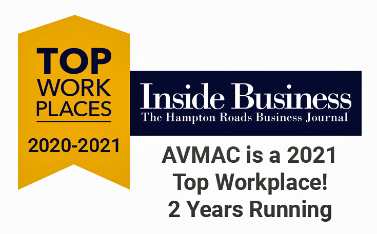 AVMAC selected as a 2021 Hampton Roads Top Workplace! - AVMAC LLC